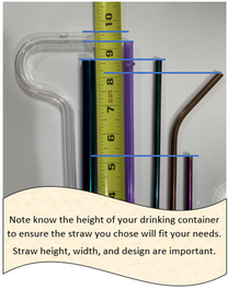Reusable Stainless Steel 8.5" Drinking Straw 6 mm width – DBB